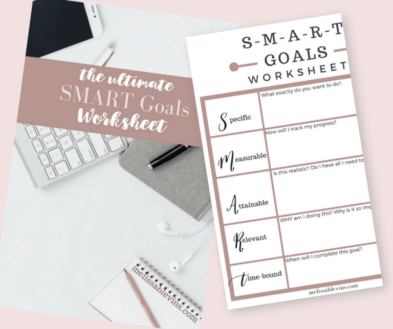 SMART Goals Worksheet: {Crush your Financial Goals} - Perfection Hangover
